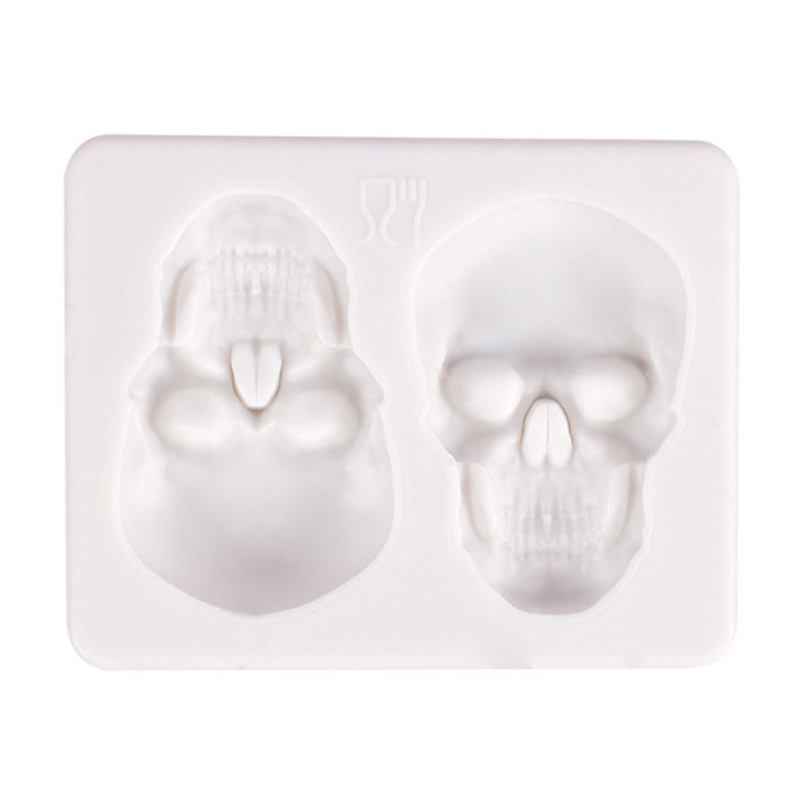 Halloween Skull Shape Silicone Mold Chocolate Candy Mold Cake Baking ...