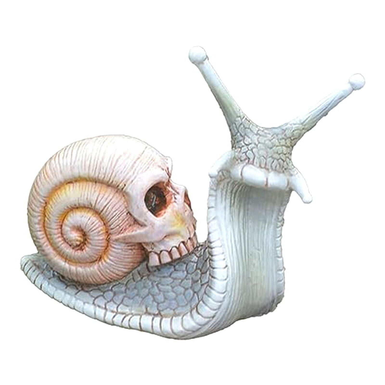 Halloween Skull Snail, Skull Sculpture, Home Decor Resin Crafts Outdoor ...