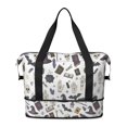 Halloween Skull Witch Book Pattern Expandable Travel Tote Bag, Luggage ...