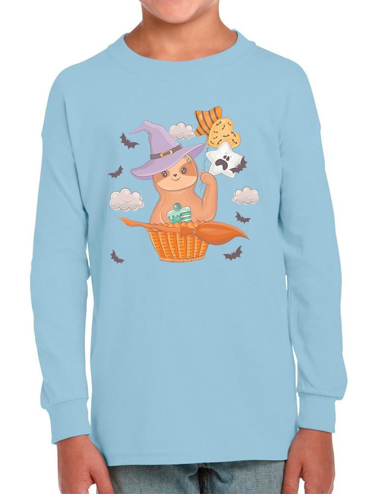 Halloween Sloth W Broom Long Sleeve Toddler -Image by Shutterstock, 5 ...