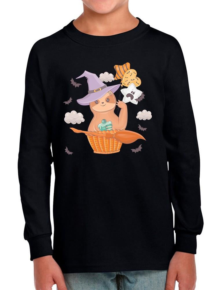 Halloween Sloth W Broom Long Sleeve Toddler -Image by Shutterstock, 5 ...