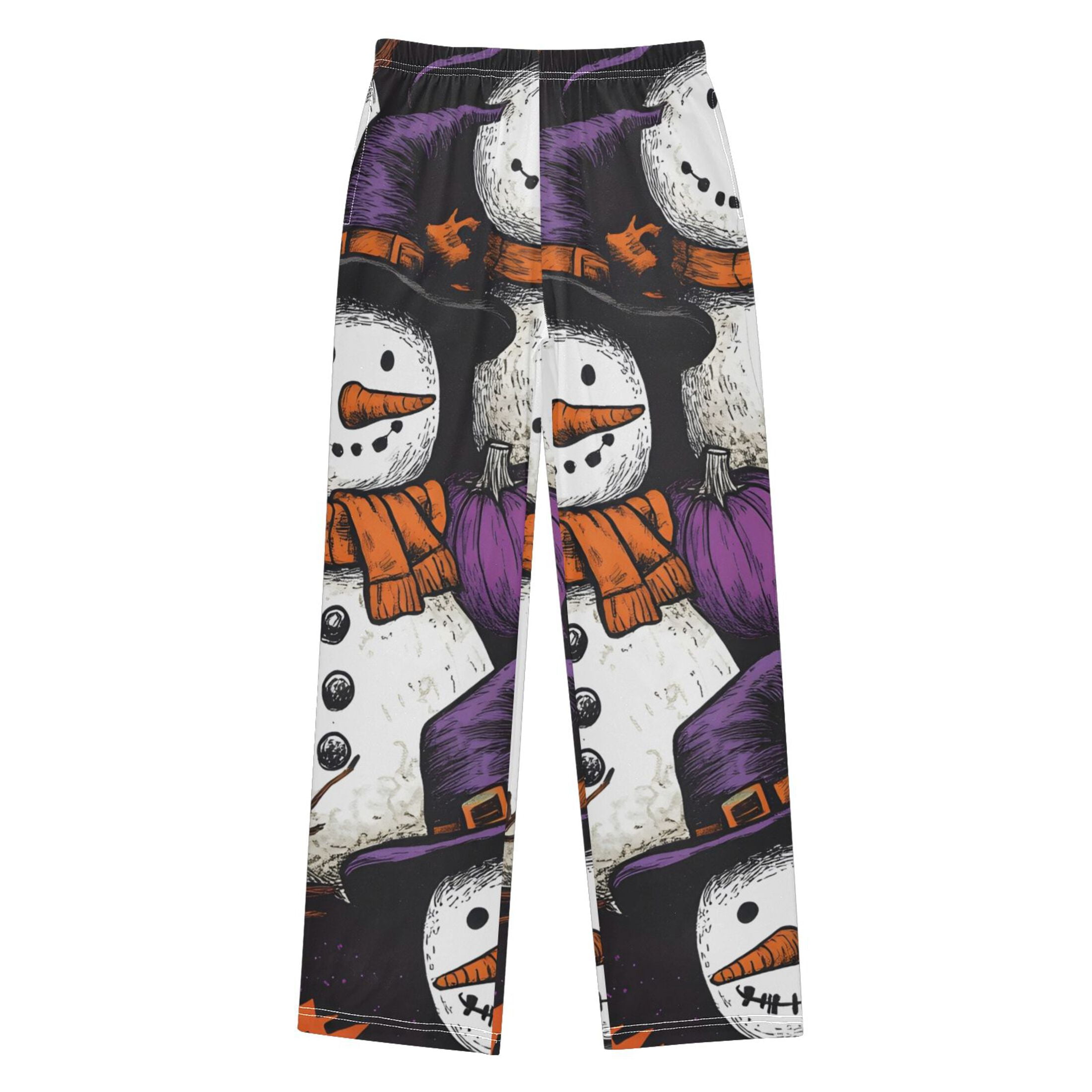 Halloween Snowman Pajama Pants Soft Lightweight Lounge Pants Bottoms ...