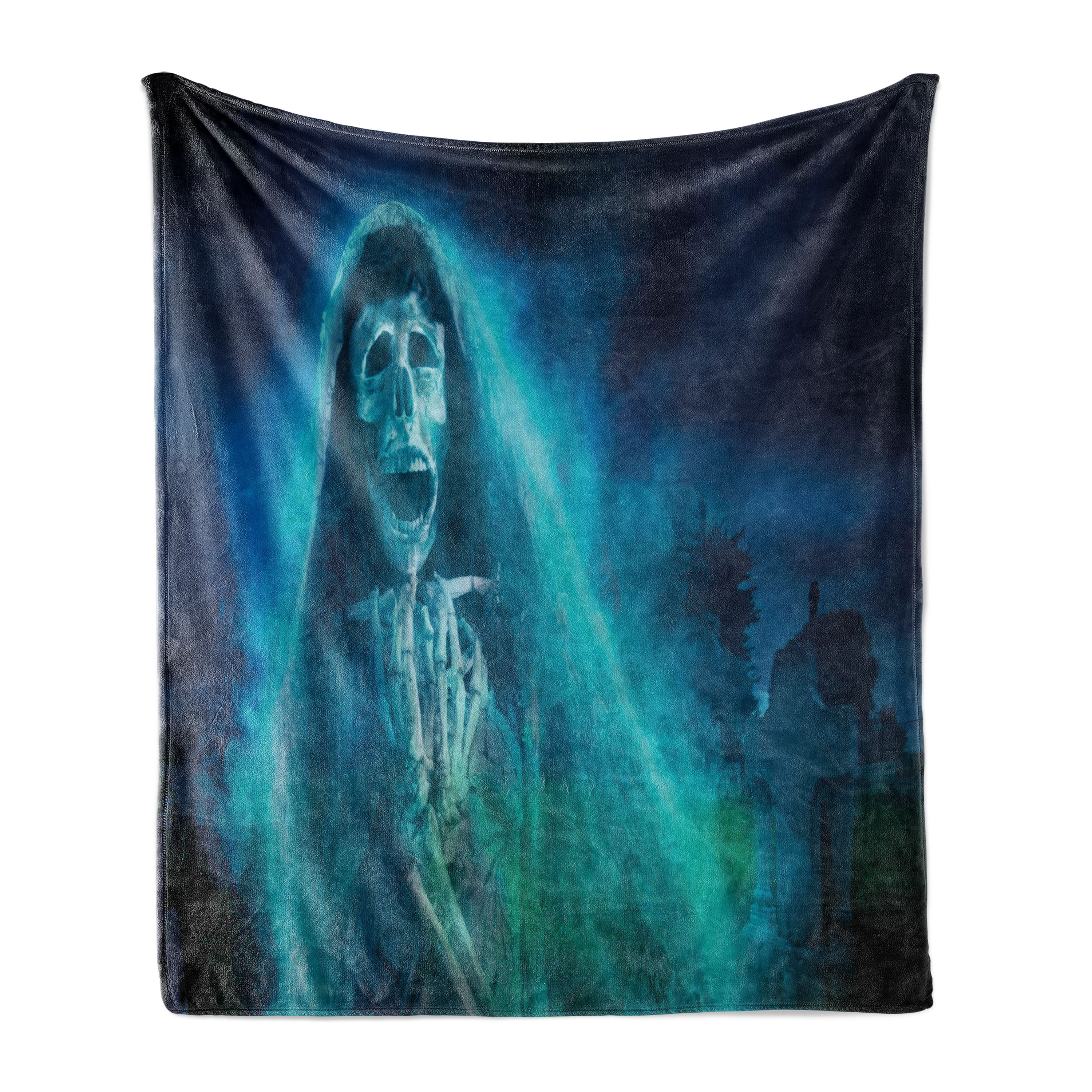 Halloween Soft Flannel Fleece Throw Blanket, Gothic Dark Backdrop a ...