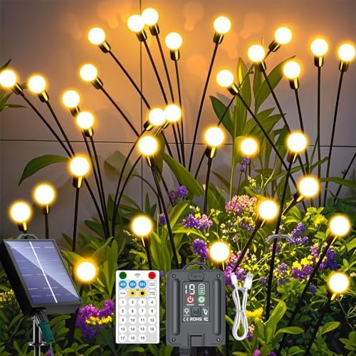 Halloween Solar Eyeball Lights Outdoor Waterproof 4 Pack 32 LED Scary ...
