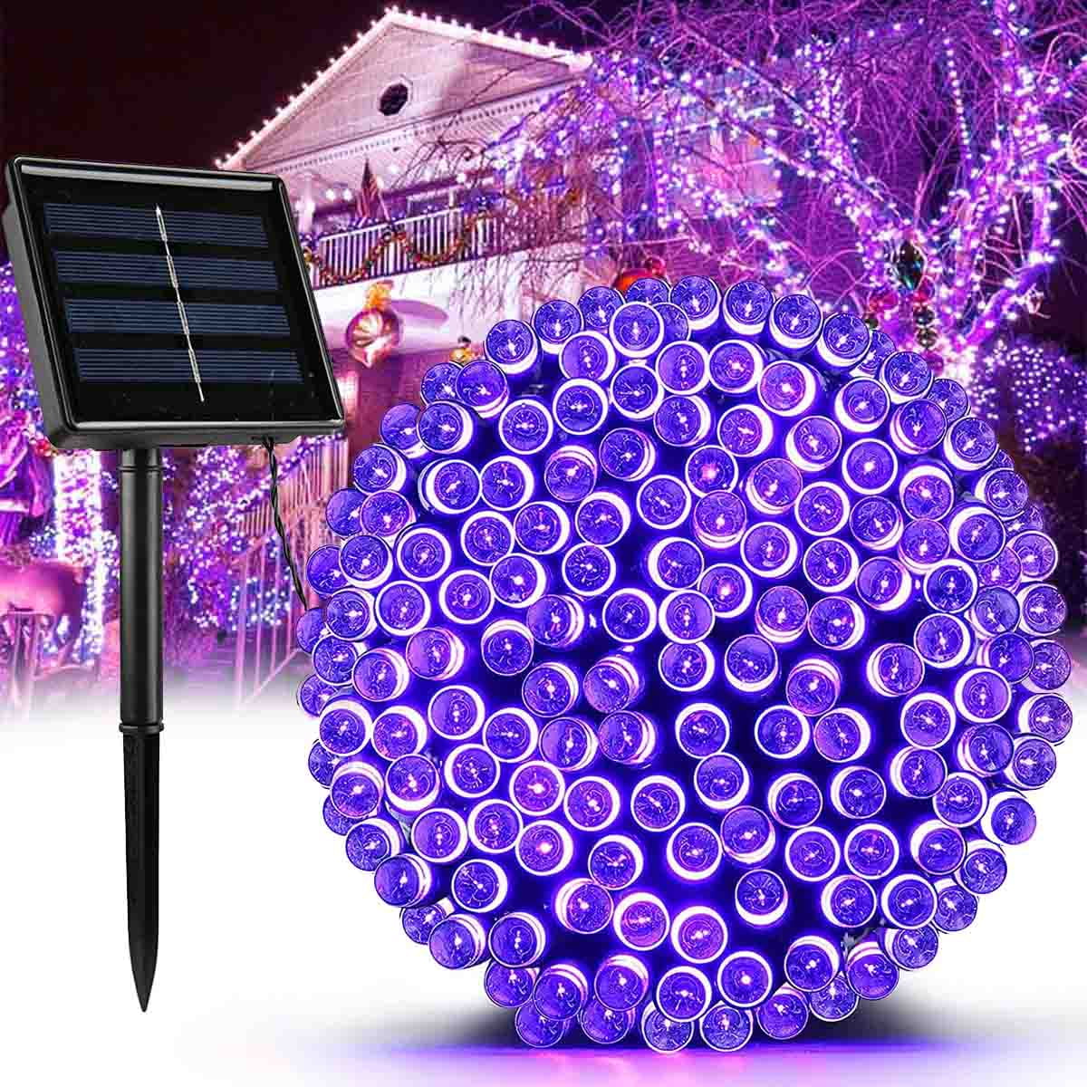 Halloween Solar Fairy Lights Outdoor, String Lights 39Ft 100 LED, IP65 ...