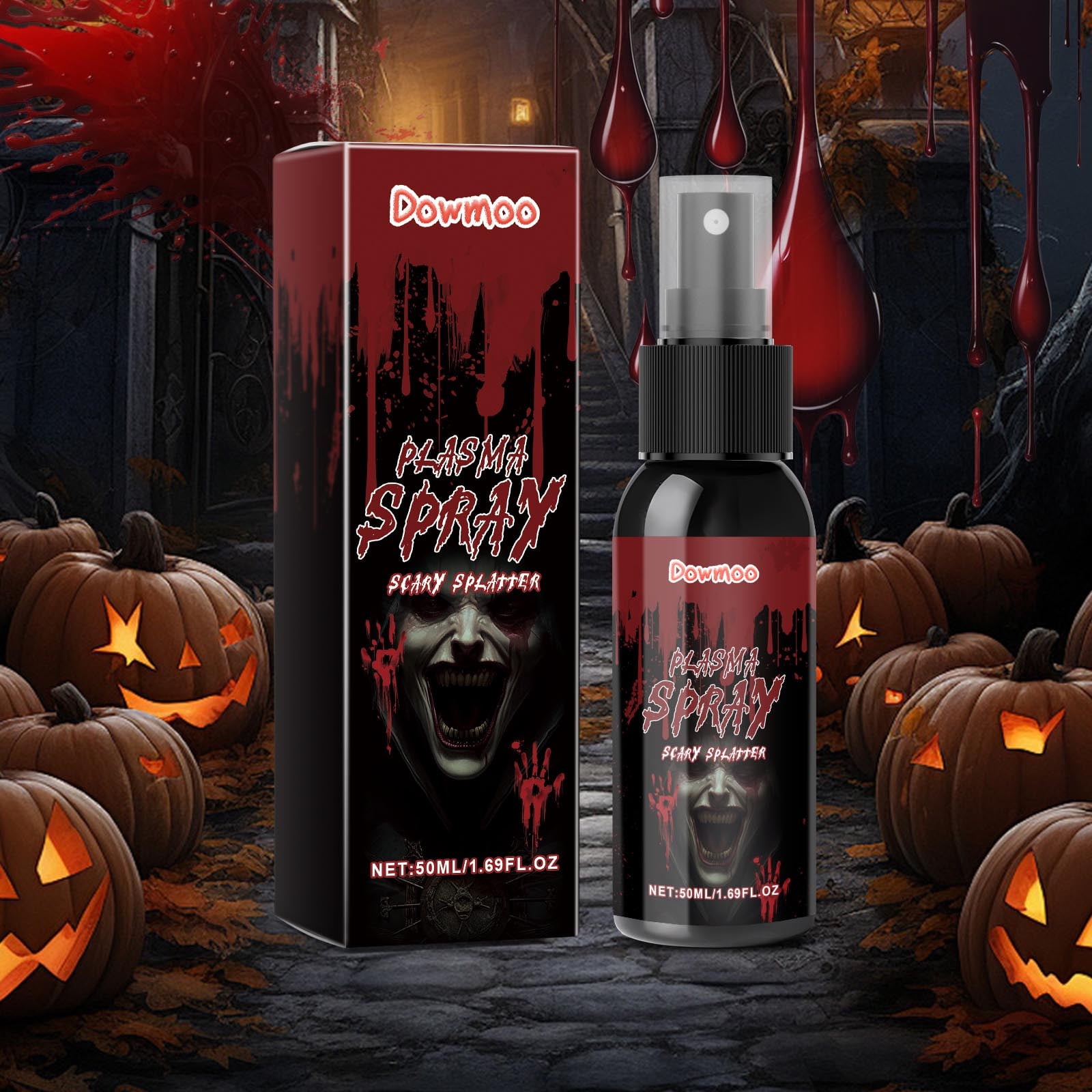 Halloween Special Effects Fake Blood Makeup Kit - Includes Realistic ...