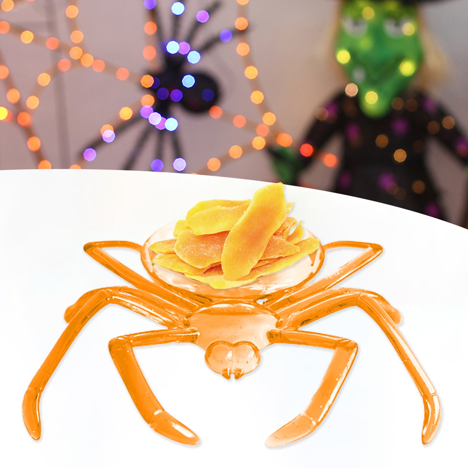 Halloween Spider Candy Tray,Food Grade Plastic Snack Fruit Dish Serving ...