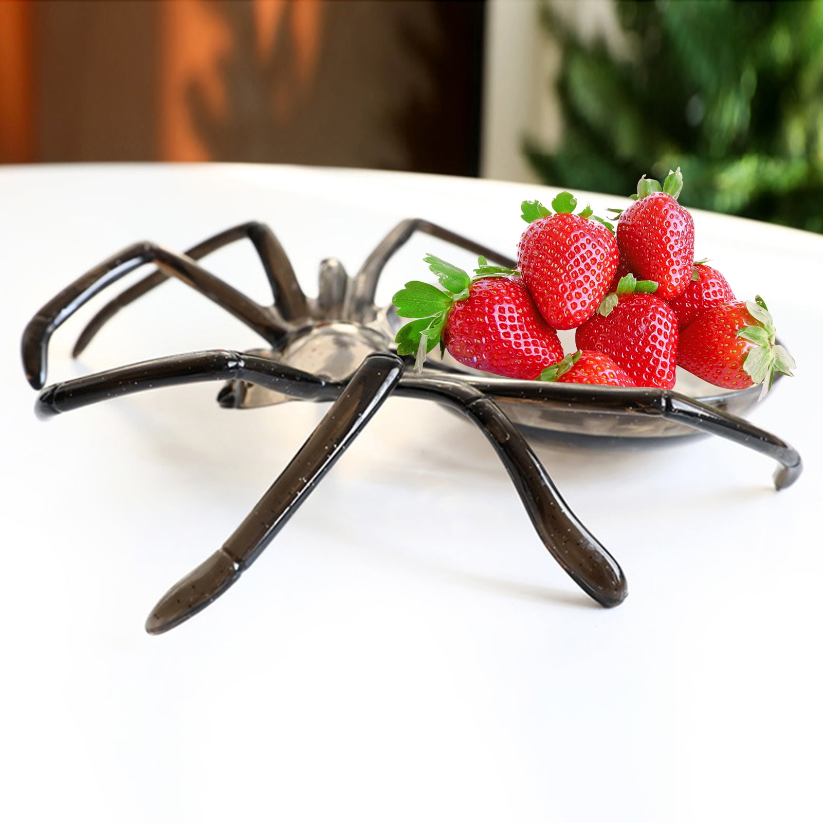 Halloween Spider Candy Tray,Food Grade Plastic Snack Fruit Dish Serving ...