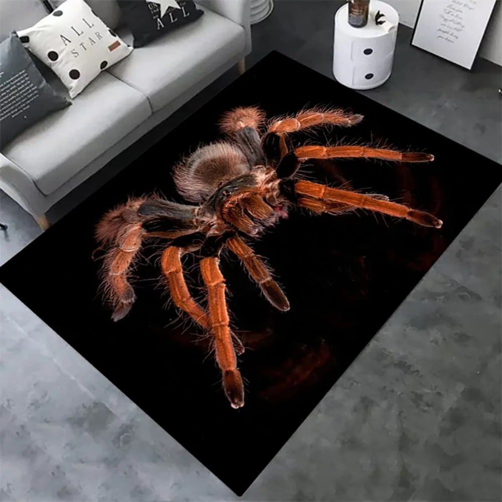 Halloween Spider Carpet 3D Printed Fear Horror Mat Trick or Treat Rug ...