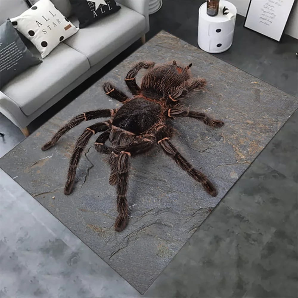 Halloween Spider Carpet 3D Printed Fear Horror Mat Trick or Treat Rug ...