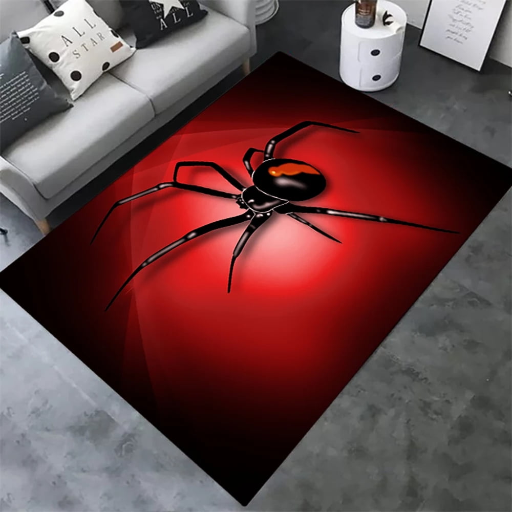 Halloween Spider Carpet 3D Printed Fear Horror Mat Trick or Treat Rug ...