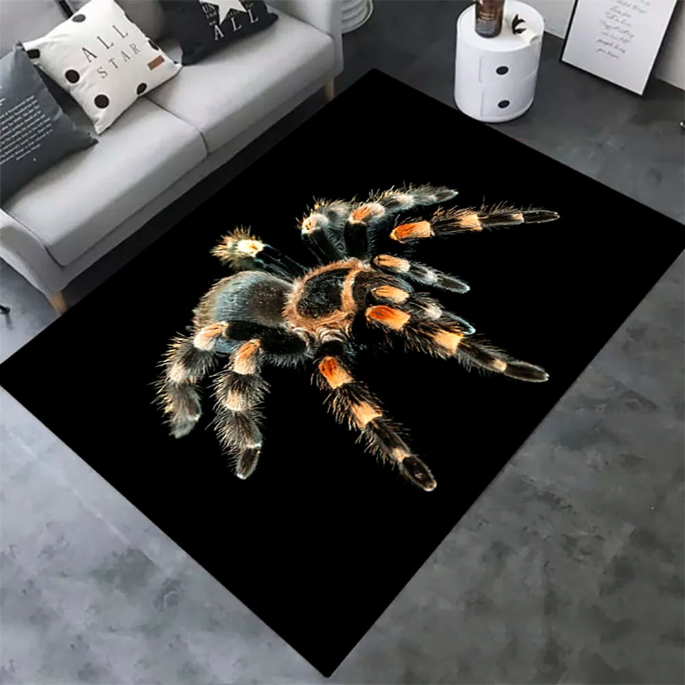 Halloween Spider Carpet 3D Printed Fear Horror Mat Trick or Treat Rug ...