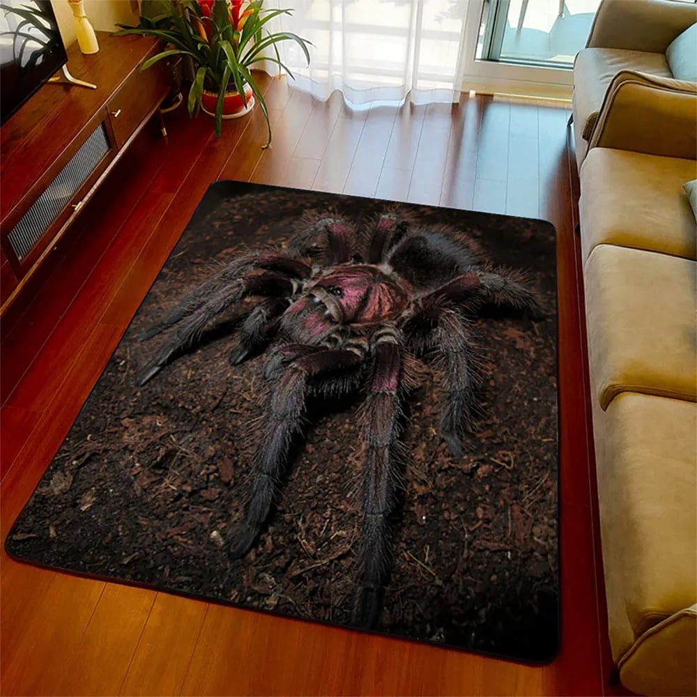 Halloween Spider Carpet 3D Printed Fear Horror Mat Trick or Treat Rug ...