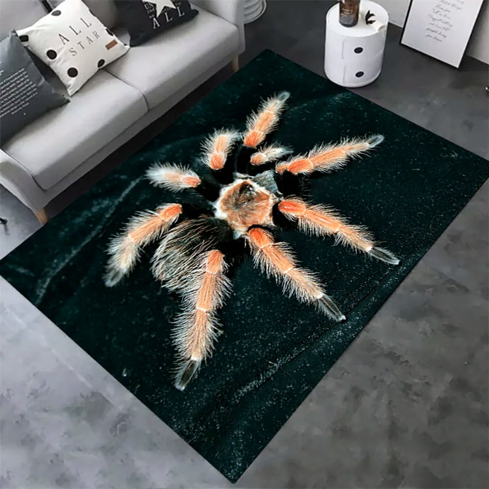 Halloween Spider Carpet 3D Printed Fear Horror Mat Trick or Treat Rug ...