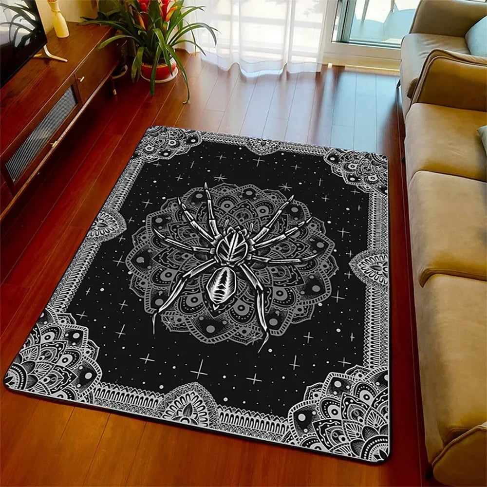 Halloween Spider Carpet 3D Printed Fear Horror Mat Trick or Treat Rug ...