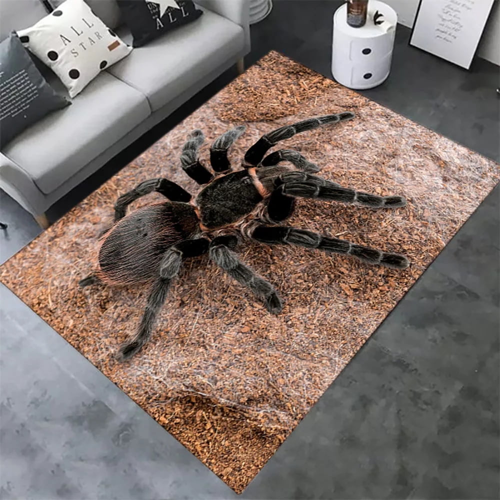 Halloween Spider Carpet 3D Printed Fear Horror Mat Trick or Treat Rug ...
