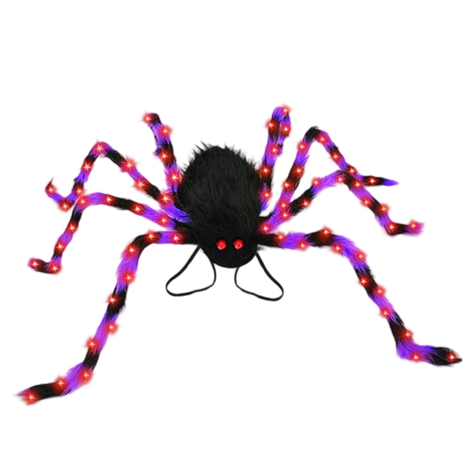 Halloween Spider for Kids with LED Lights, Giant Plush Spider Backpack ...