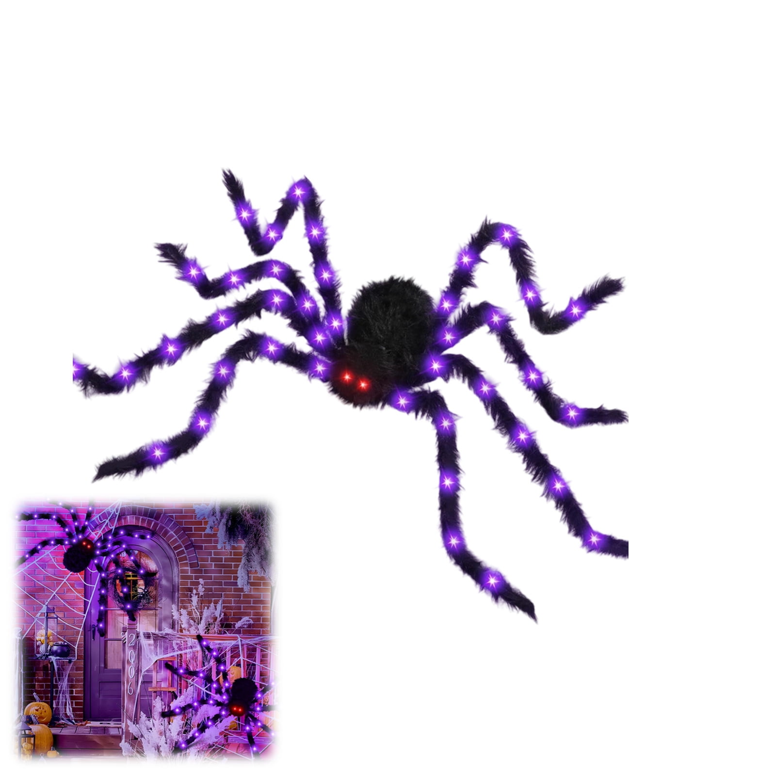 Halloween Spider Decoration Giant Light up Spider for Indoor Outdoor Halloween Spider Decor ...