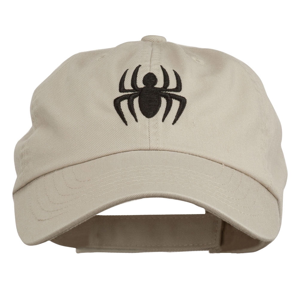 Halloween Spider Embroidered Pet Spun Washed Cap - Khaki OSFM - Walmart.com