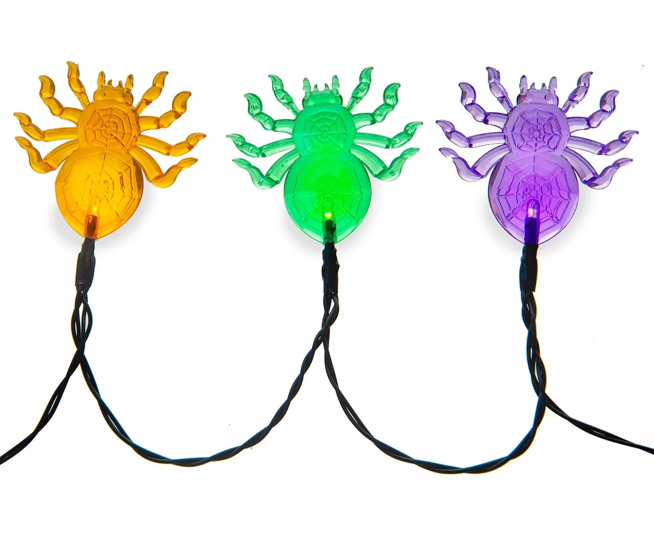 Halloween Spider Lights Set 20 ct Solar - Walmart.com