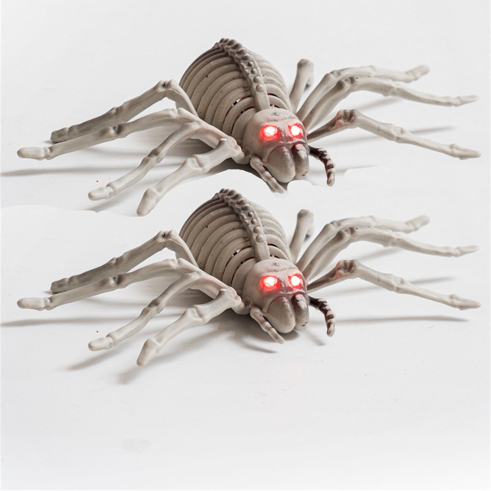 Halloween Spider Skeleton with Glowing Eyes,Movable Mouth Joints Gothic ...