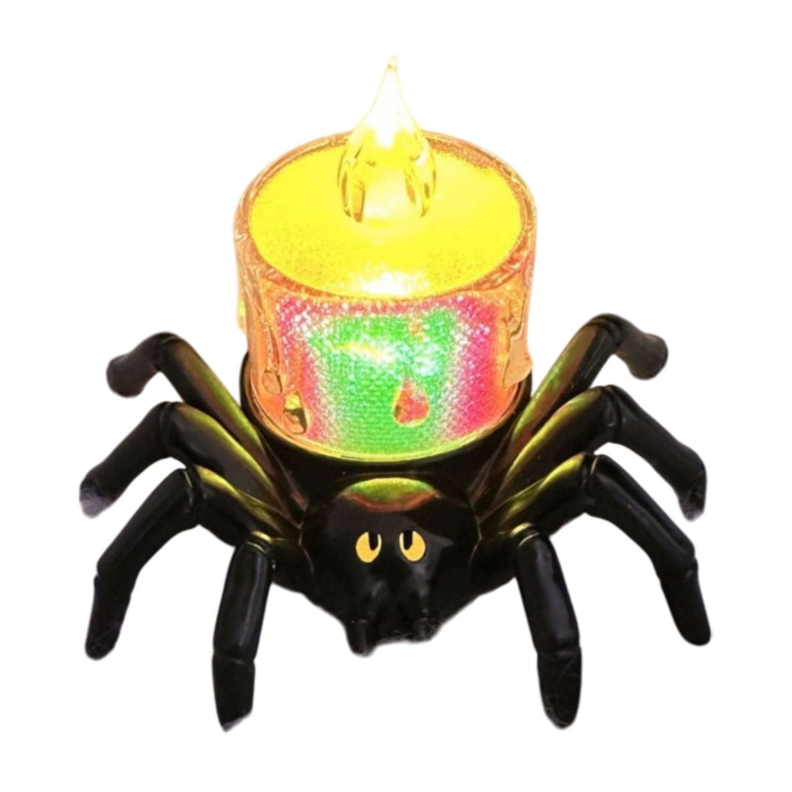 Halloween Spider Tea Lights Decoration, Halloween Flameless LED Candle ...