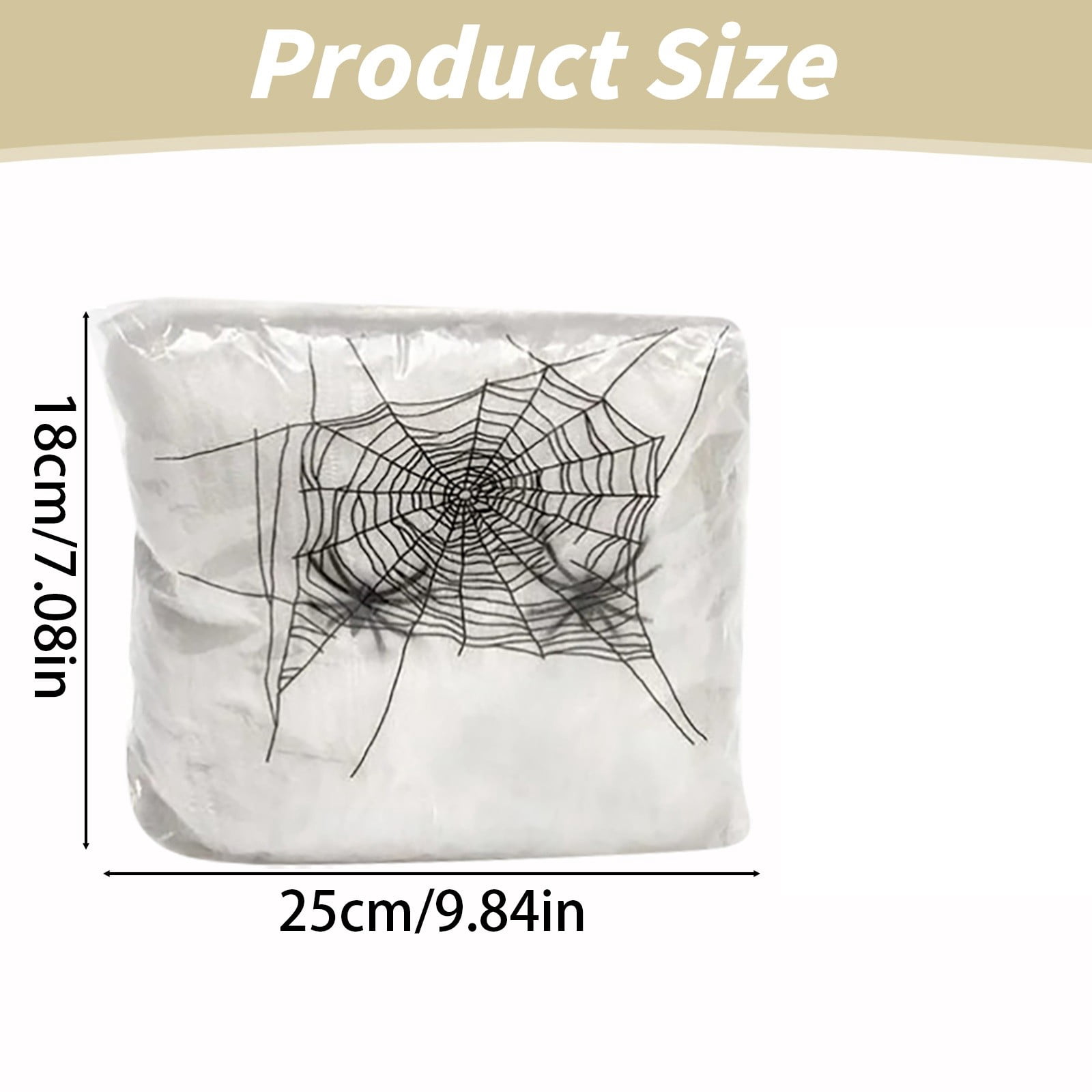 Halloween Spider Web - 100G Artificial Fabric Webbing Halloween Decor ...