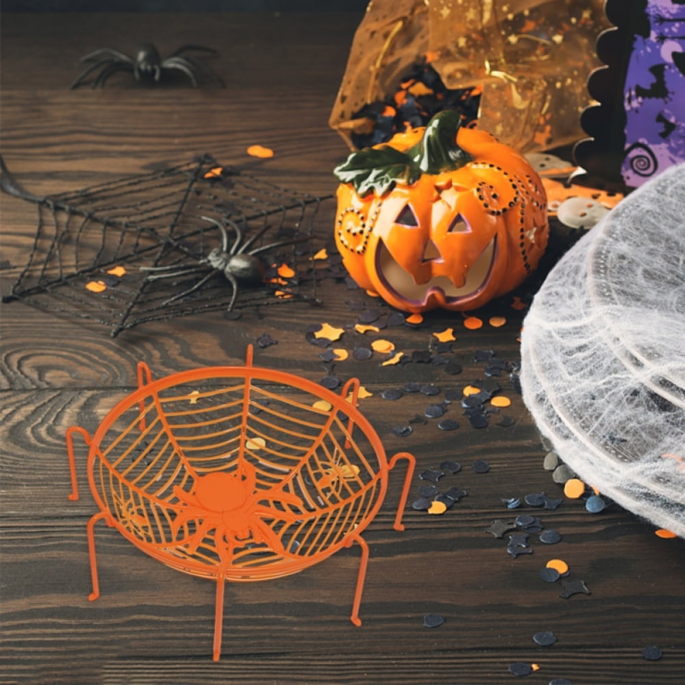 Halloween Spider Web Basket Bowls Halloween Decorations Halloween ...