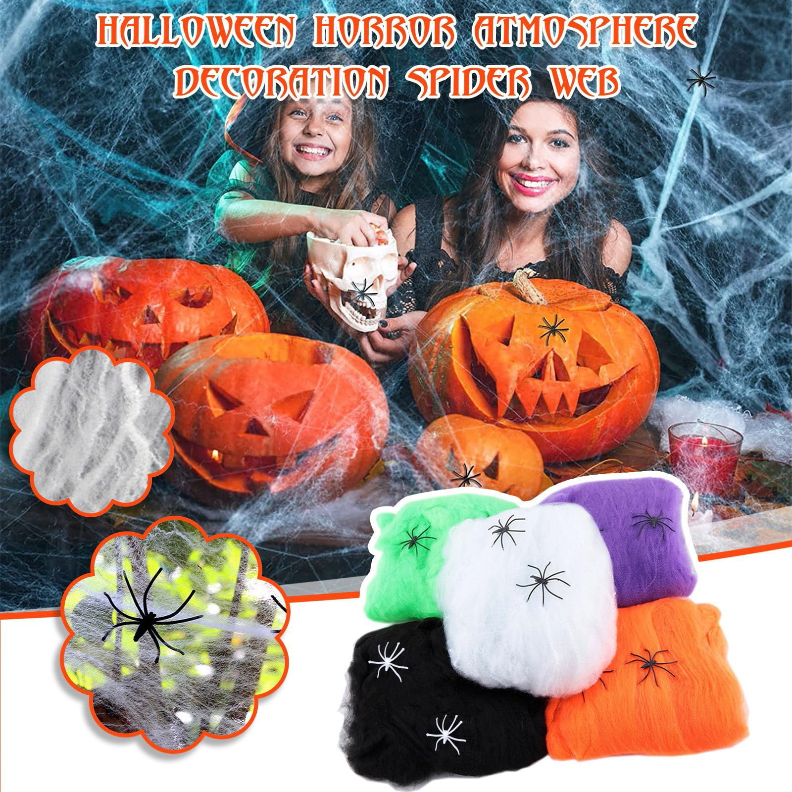 Halloween Spider Web Decorations Spider Silk Spider Web Accessories ...