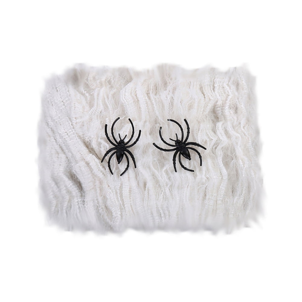 Halloween Spider Web Decorations Super Stretch Webbing Spooky Cobwebs ...