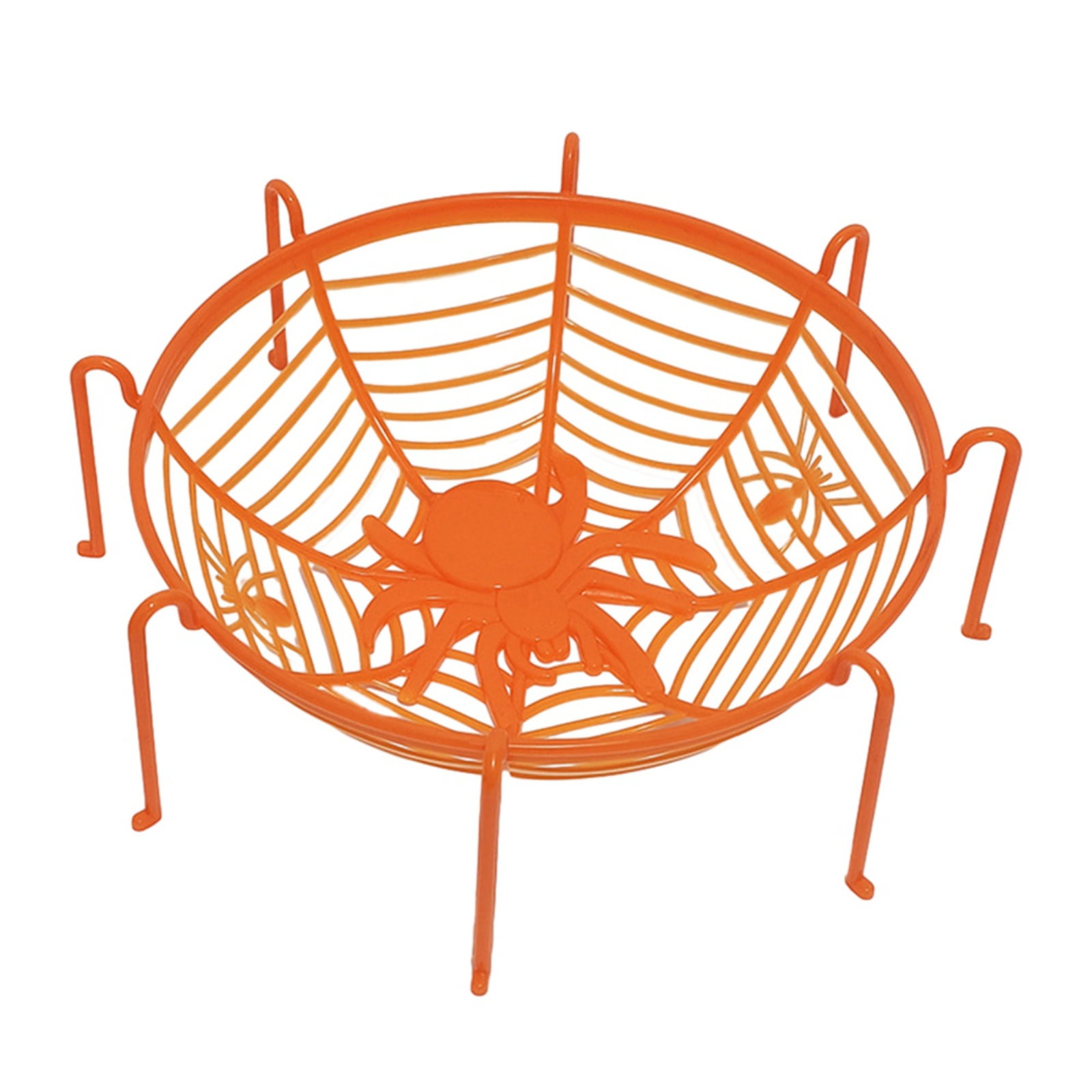 Halloween Spider Web Fruit Basket, Black Fruit Bowl for Kitchen Counter ...