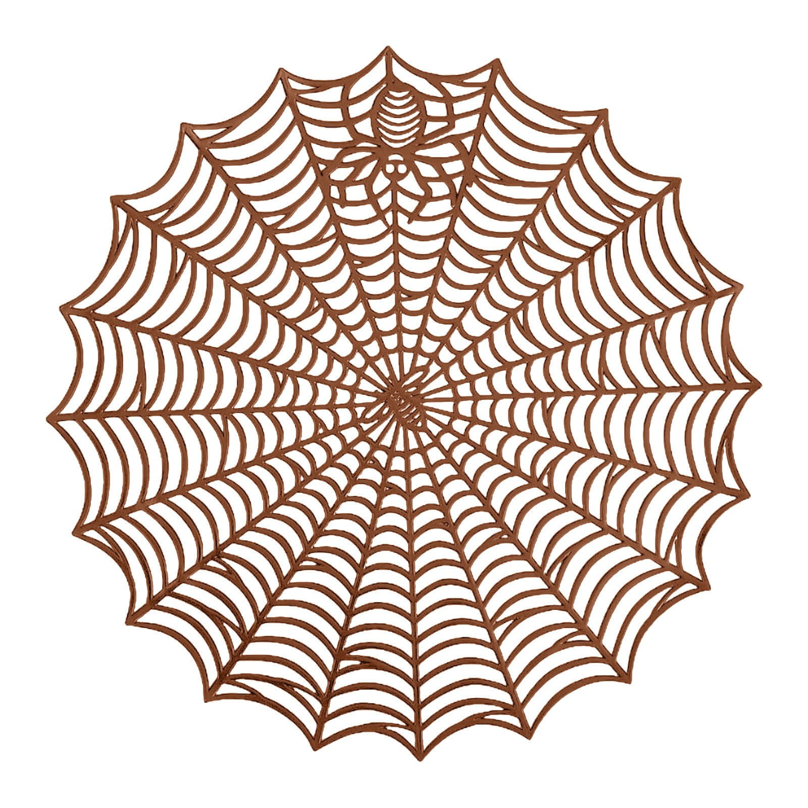 Piwvid Halloween Spider Web Placemats- 15" Heat Insulation Halloween ...