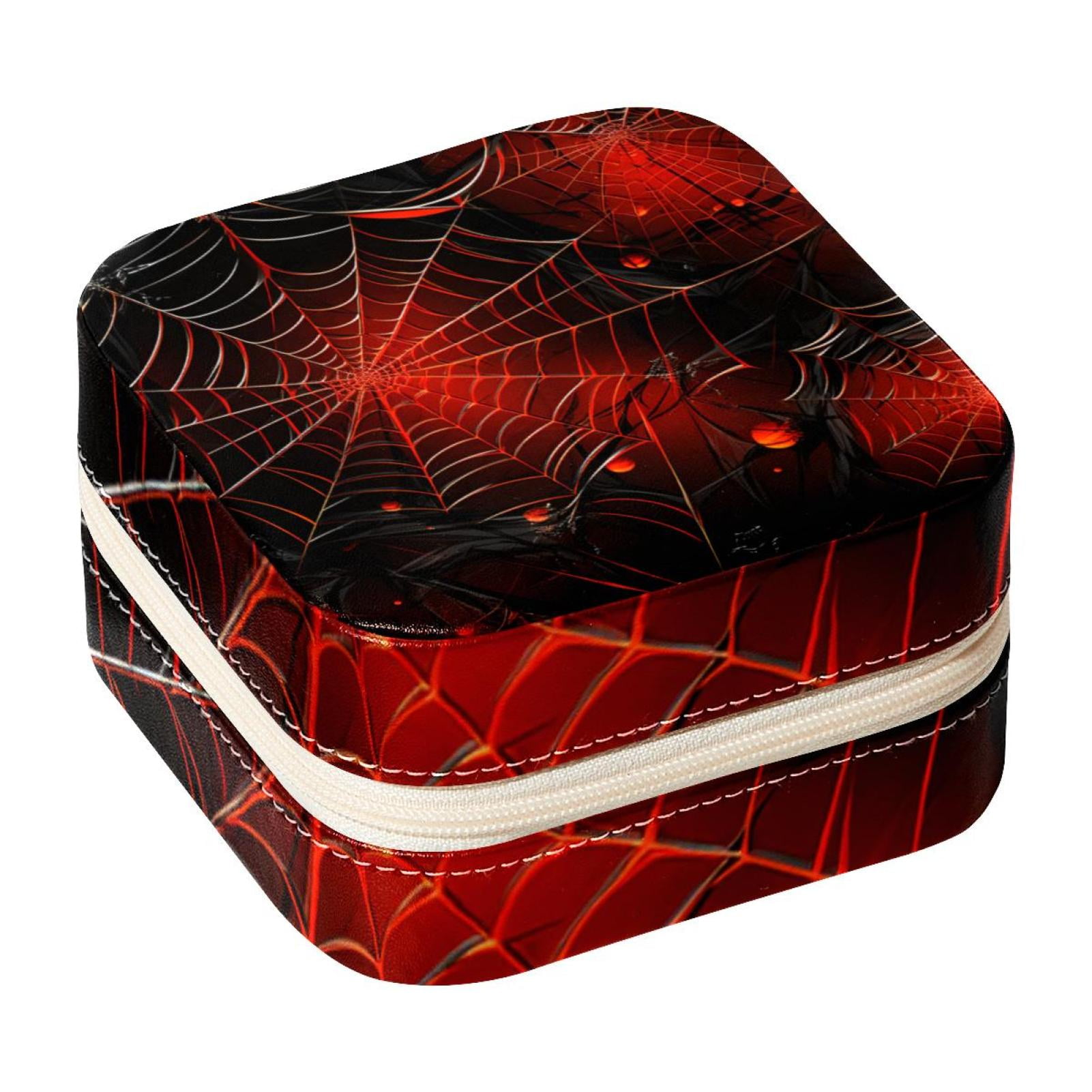 Halloween Spider Web Travel Portable Jewelry Organizer: Square Jewelry ...