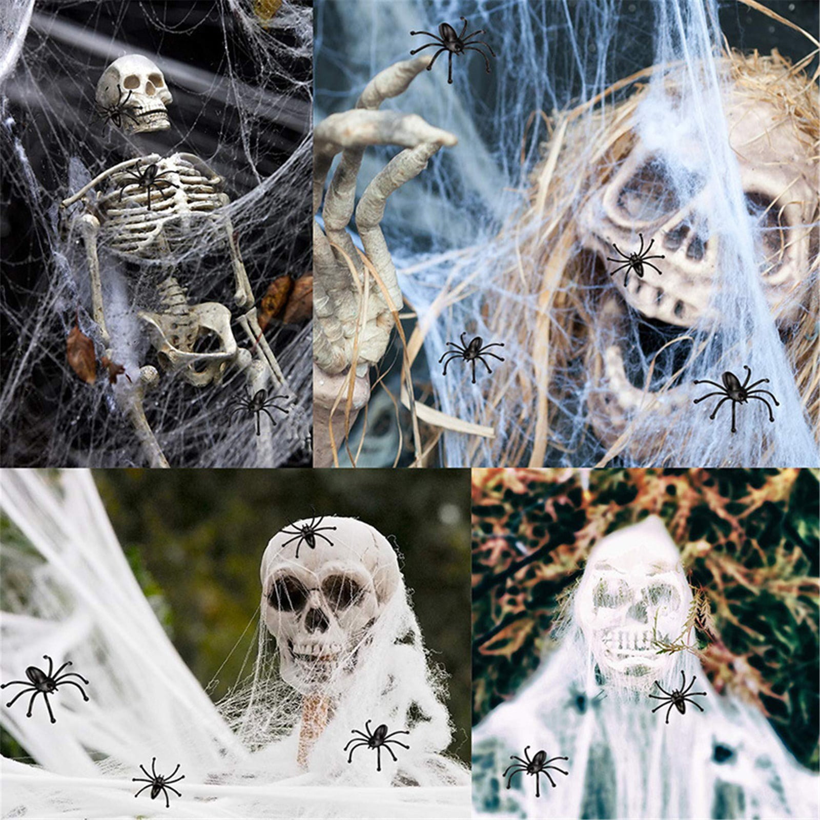 Halloween Spiders Decorations Outdoor Hanging Ghost Decoration Kit with ...