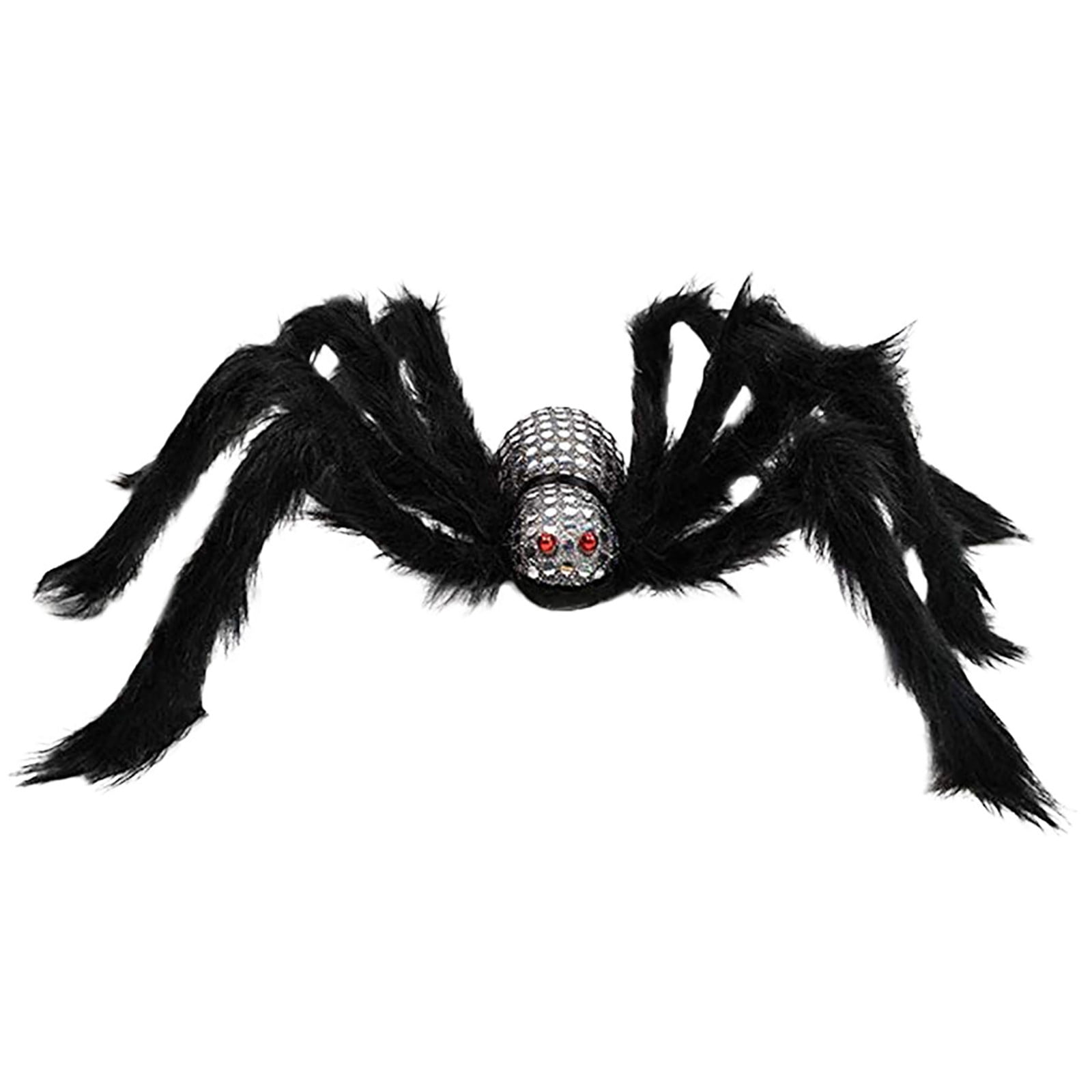 Halloween Spiders Large Realistic Hairy Black Spider Halloween ...
