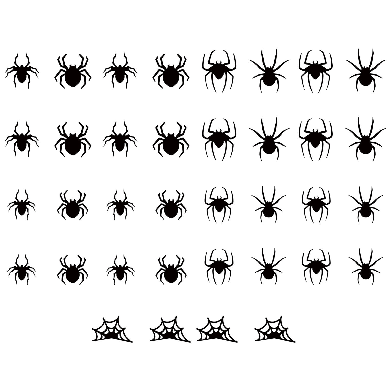 Halloween Spiders Wall Decor – Lighted 3D Spider Stickers Assorted Size ...