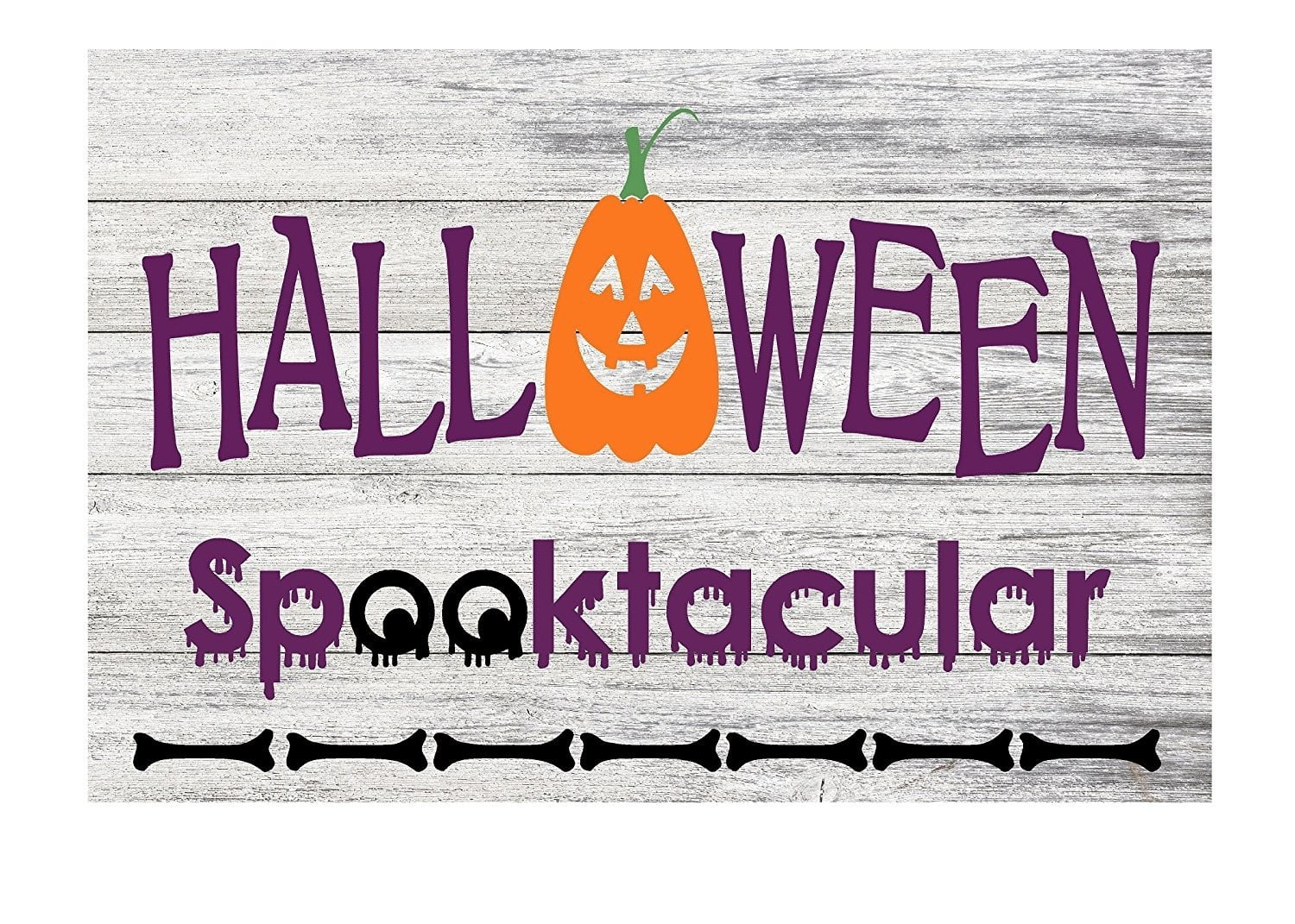 Halloween Spooktacular Rustic Metal Sign - 12" x 8" - Walmart.com