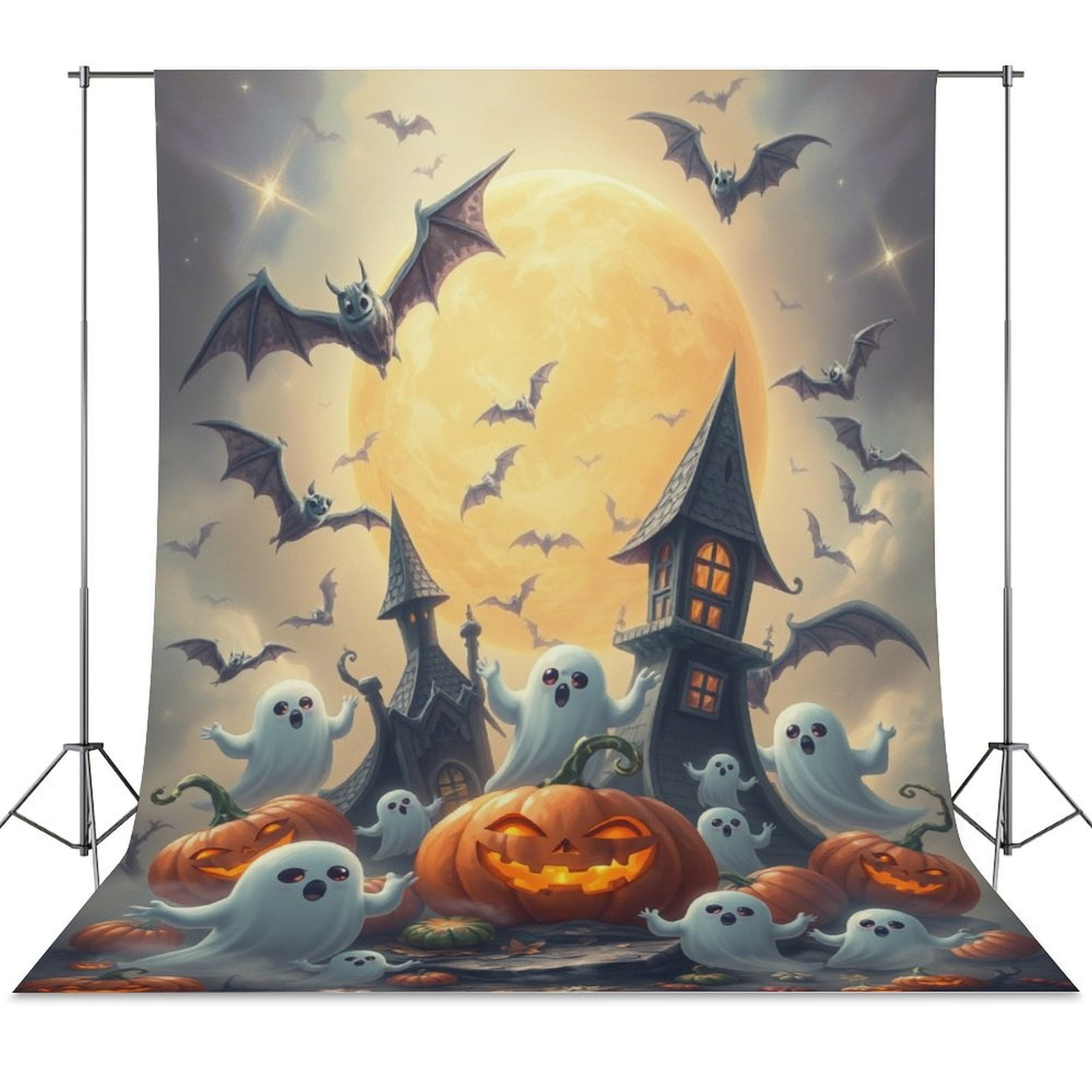 Halloween Spooky Fun Party Backdrop Birthday Decoration Backgrounds for ...