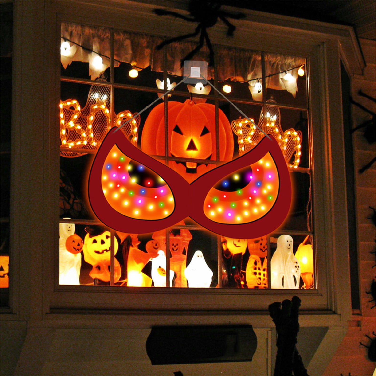 Halloween Spooky Glowing Eyes Decoration, Outdoor Luminous Eyes Hanging ...