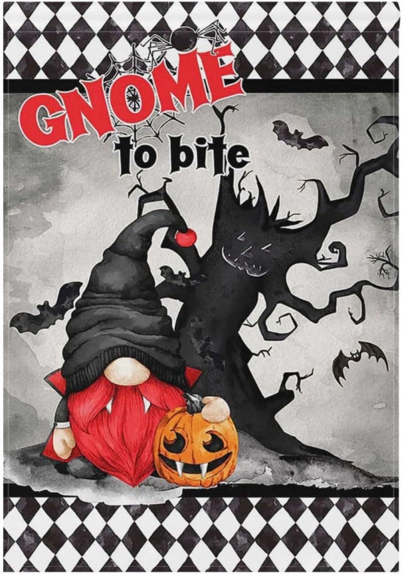 Halloween Spooky Gnomes Vampire Flags Double Sided 28x40 IN Creepy ...