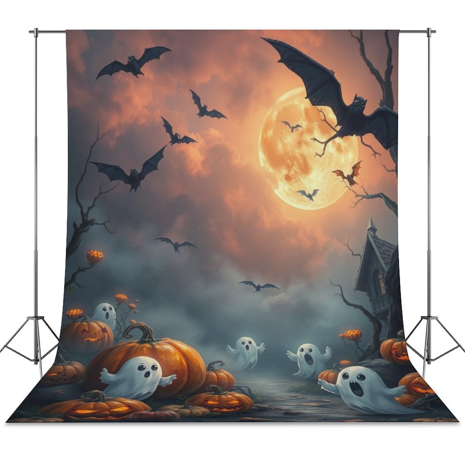Halloween Spooky Scene Decorations BackdropPortrait Photography ...
