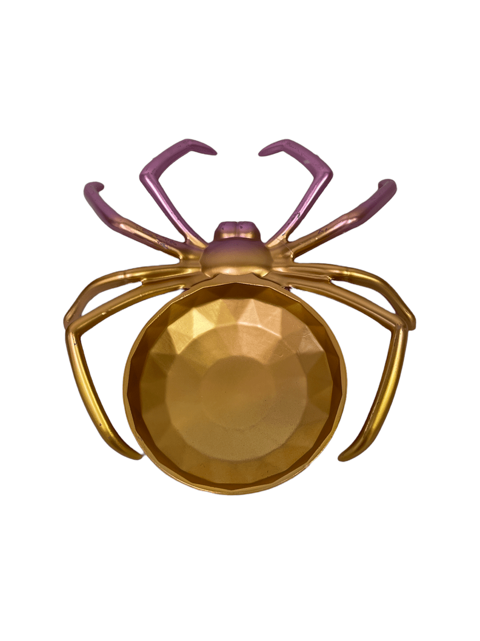 Halloween Spooky Spider Candy Bowl Table Top Decoration Metallic Pink ...