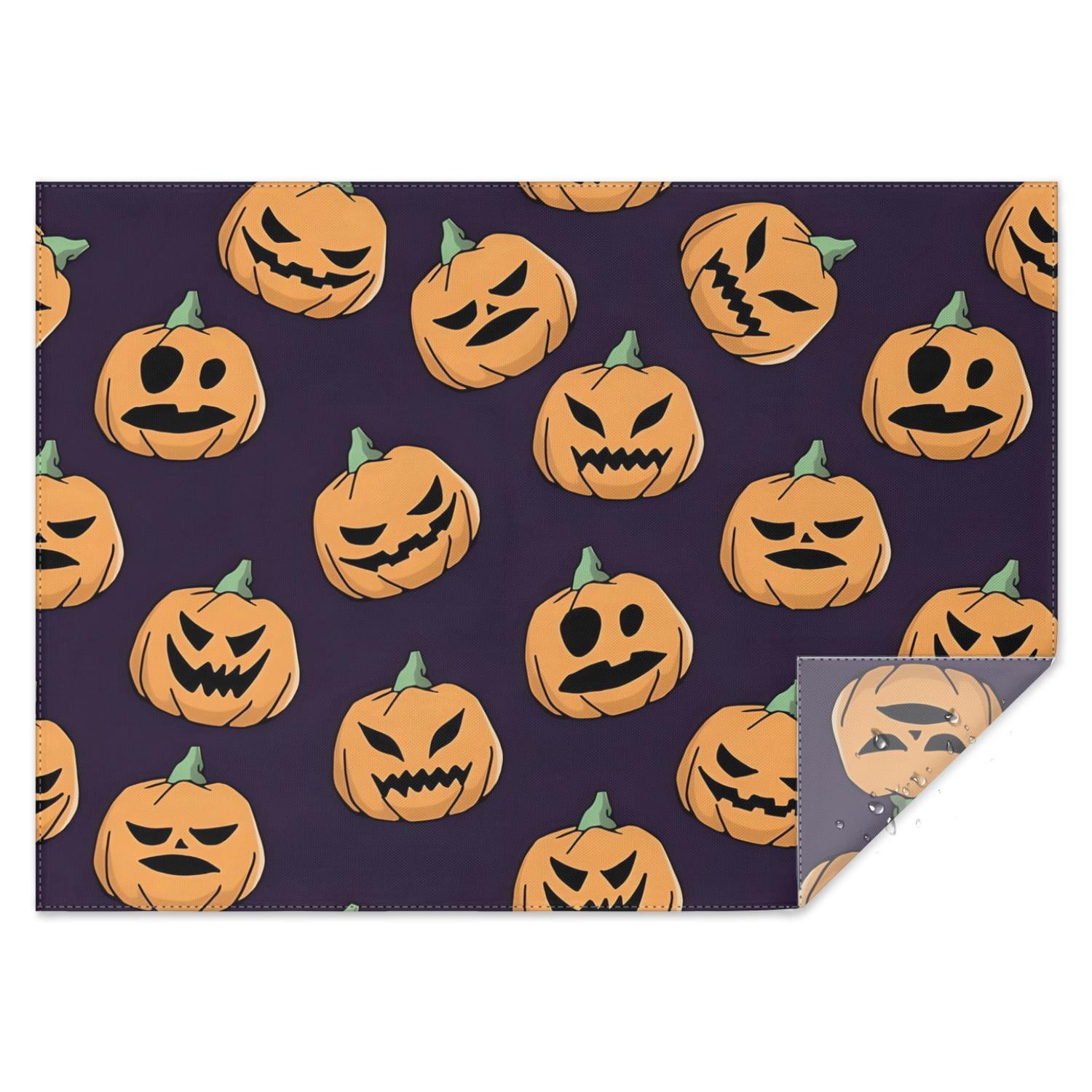 Halloween Spooky Table Cloth Waterproof Spillproof Tablecolths Table ...
