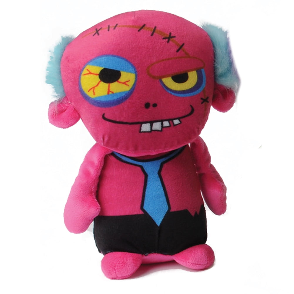 Halloween Spooky Zombie Wearing Tie & Pants Undead 10" Plush Toy, Pink ...