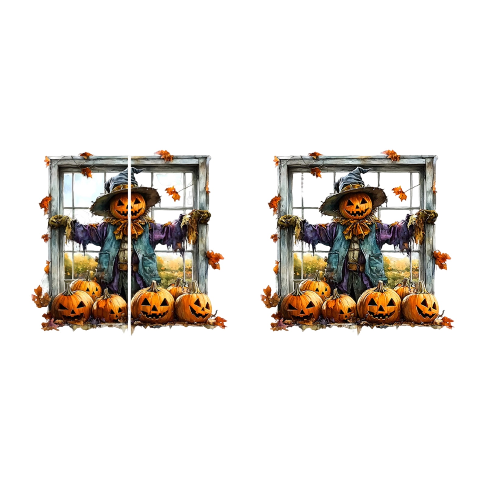 Halloween Stained Glass Window Film 23X23 Inch spooky halloween House ...