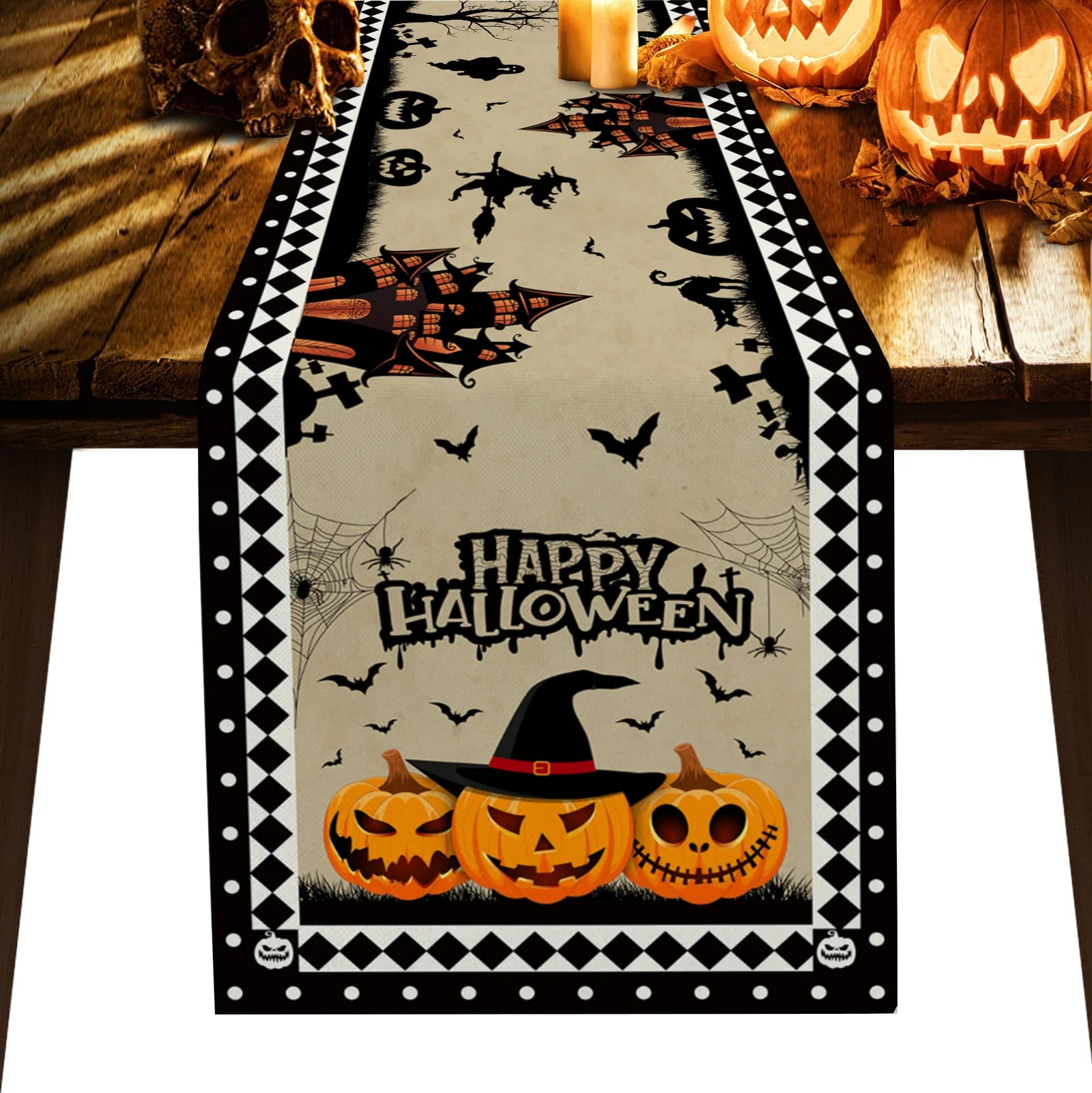 Halloween Star Horror Table Runner Coffee Table TV Counter Table Runner ...