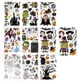 Halloween Static Cling Window Decals Removable Ghost House Scene Window ...