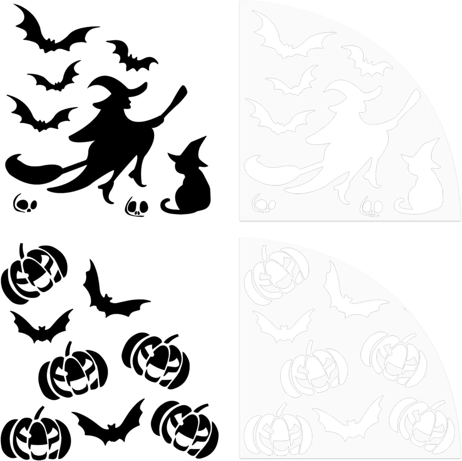 Halloween Stencil Reusable Halloween Painting Stencils Pumpkin Ghost ...