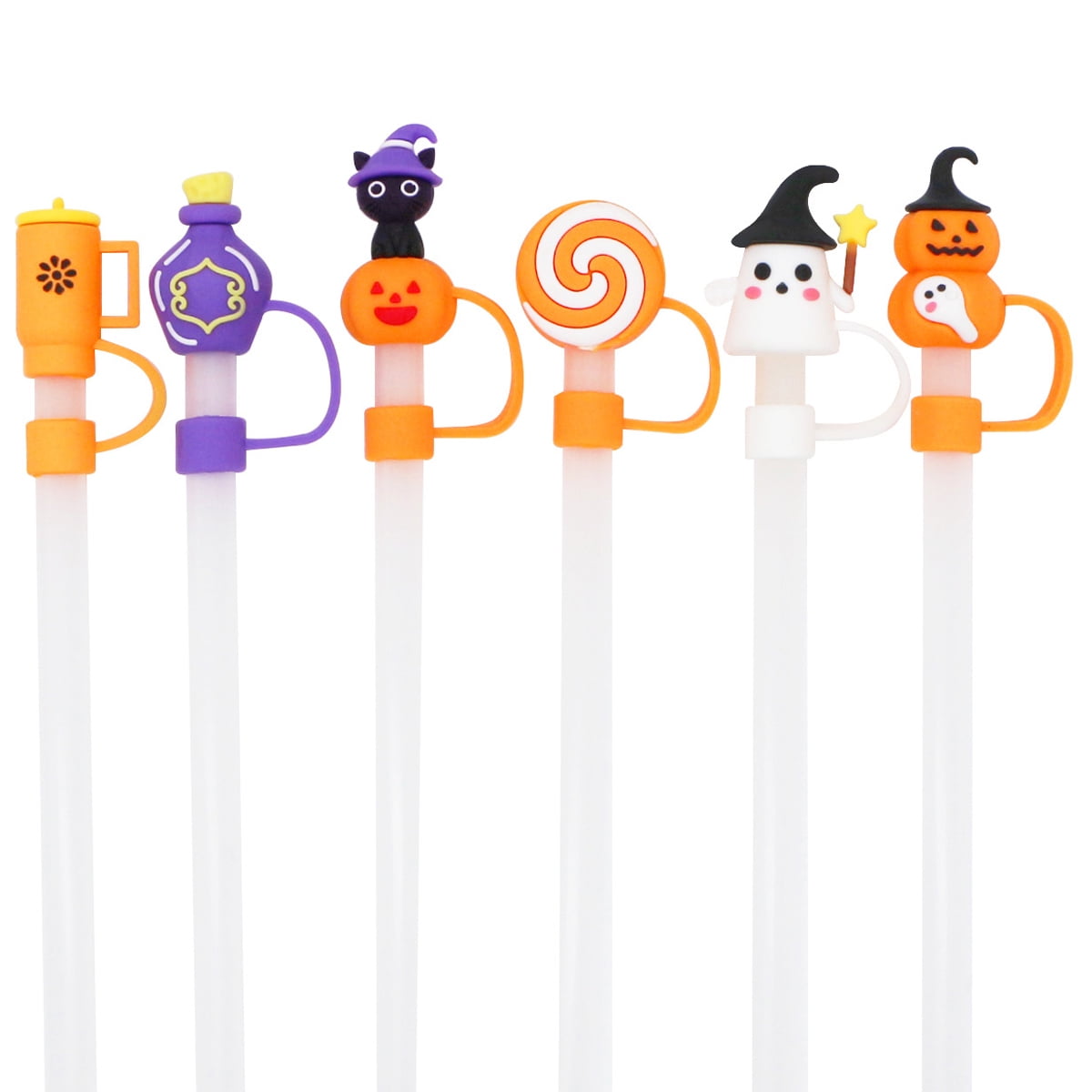 Halloween Straw Toppers for Stanley Cup;Pumpkin Ghost Patterned ...
