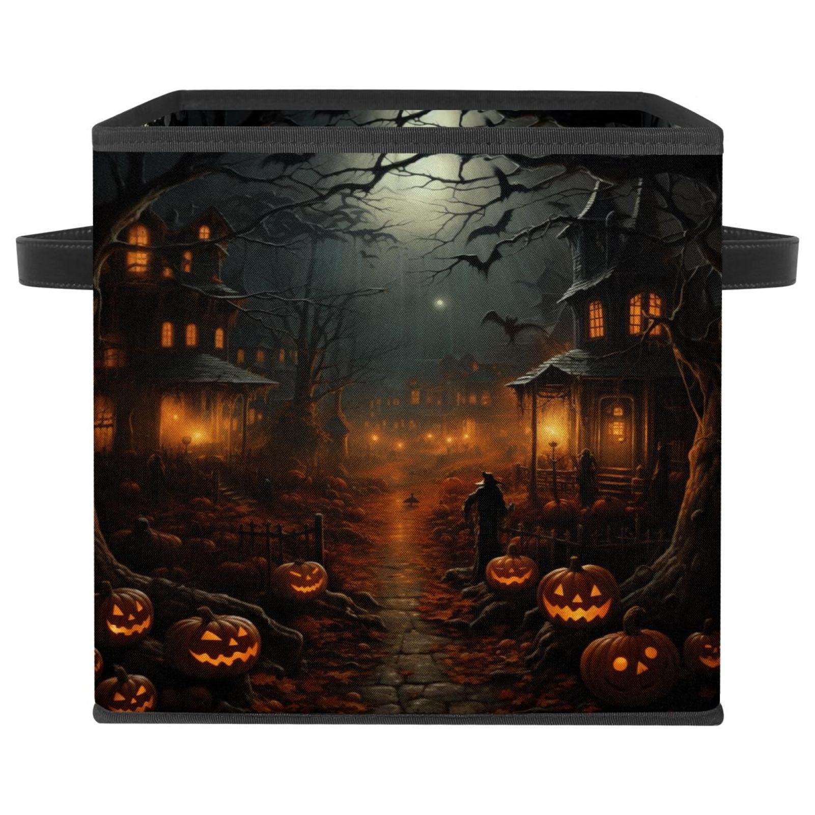 Halloween Street a Storage Bins, Extra Large Closet Storage Cube for ...